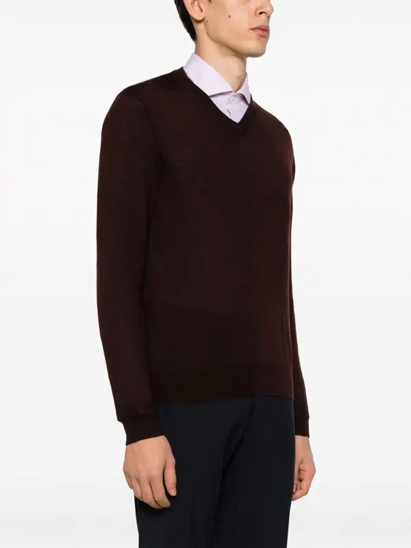 CRUCIANI Cashmere-blend Jumper - Brown