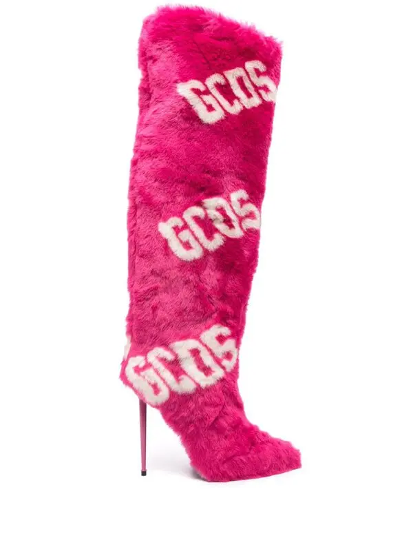 Gcds Logo Knee-high Boots