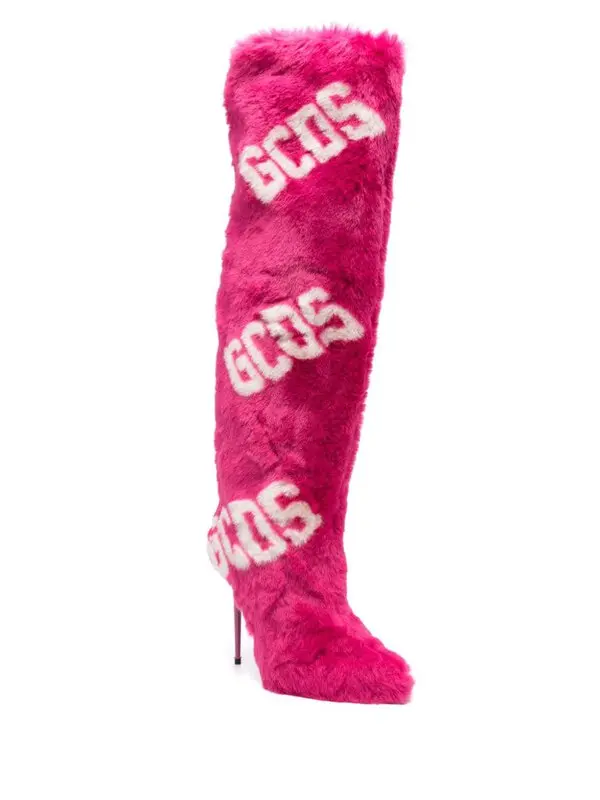 Gcds Logo Knee-high Boots