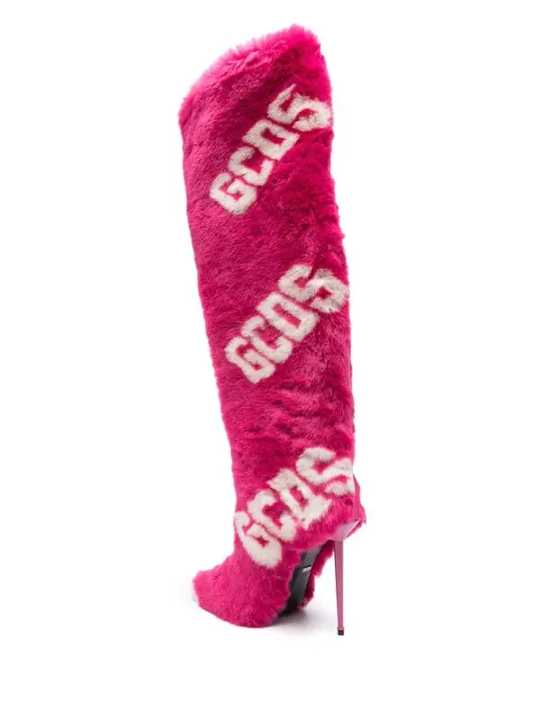 Gcds Logo Knee-high Boots