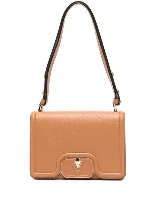 Valentino Garavani Vlogo Leather Shoulder Bag