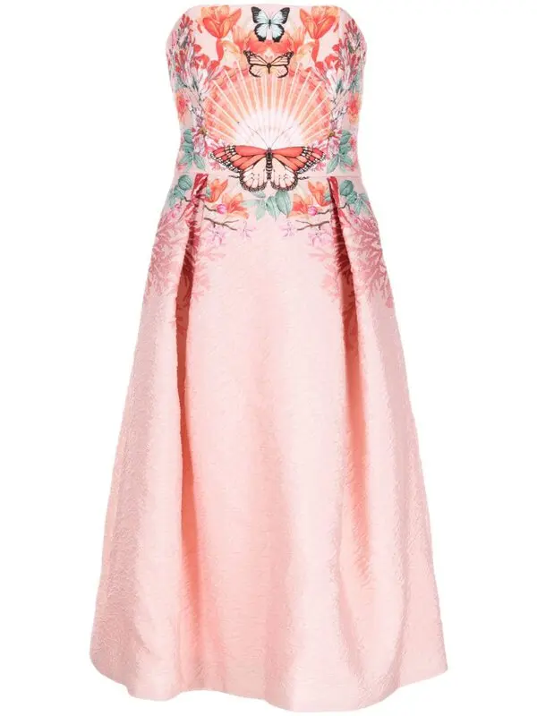 MARY KATRANTZOU Meadow Embroidered Midi Dress