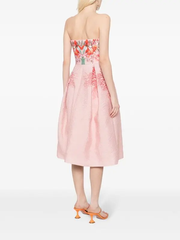 MARY KATRANTZOU Meadow Embroidered Midi Dress