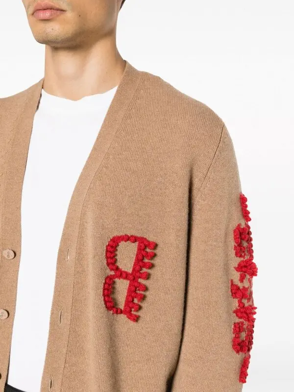 BARRIE 3d-knit Cashmere Cardigan - Brown