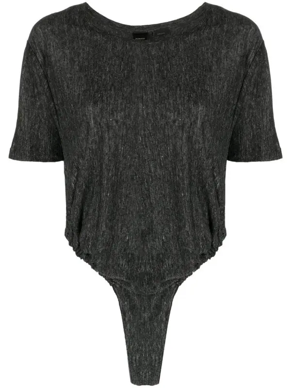 Pinko High-cut Linen Bodysuit