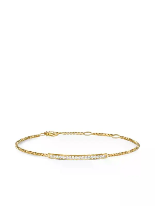 David Yurman 18kt Yellow Petite Pavé Diamond Bracelet - Gold