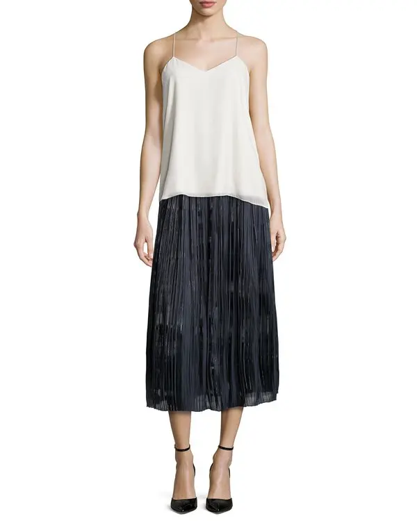 Theory Cap-sleeve Silk Georgette Blouse - Black - 00