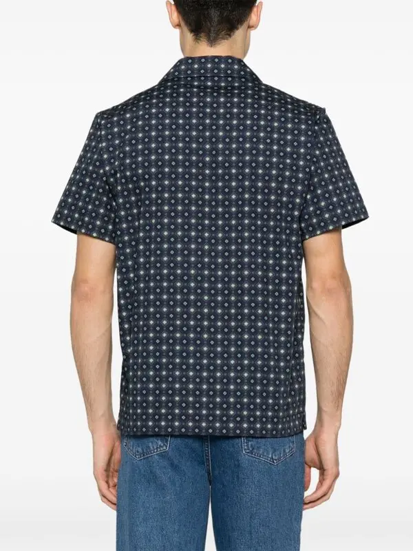 A.p.c. Lloyd Geometric-print Cotton Shirt