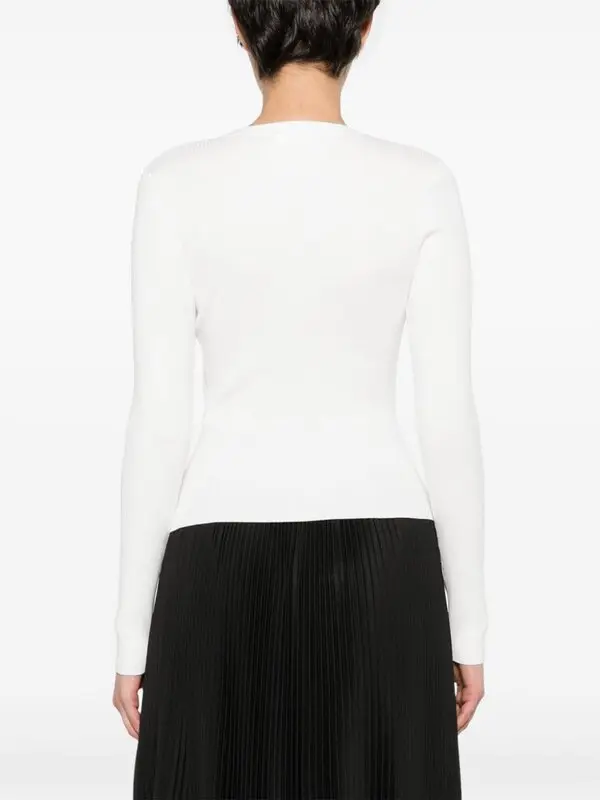 Elisabetta Franchi Ribbed Jumper With Detachable Necklace