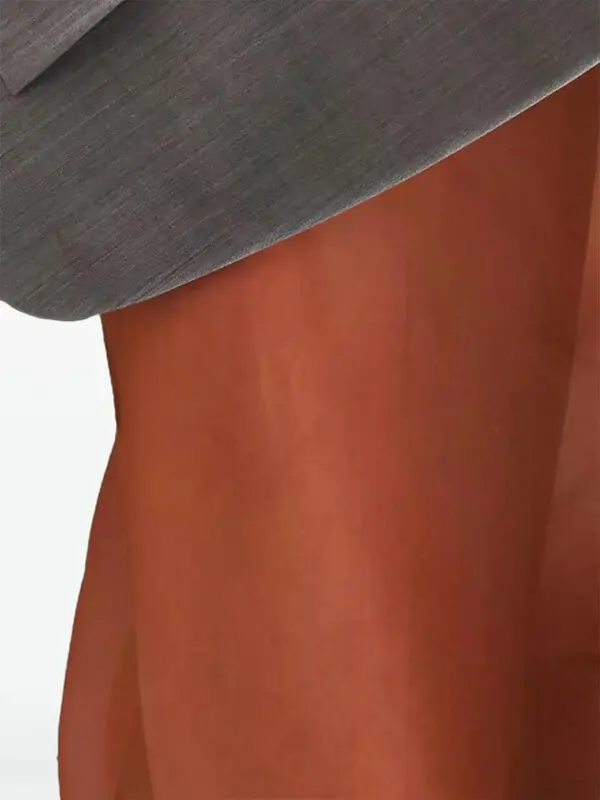 Prada Organza Midi Skirt - Brown