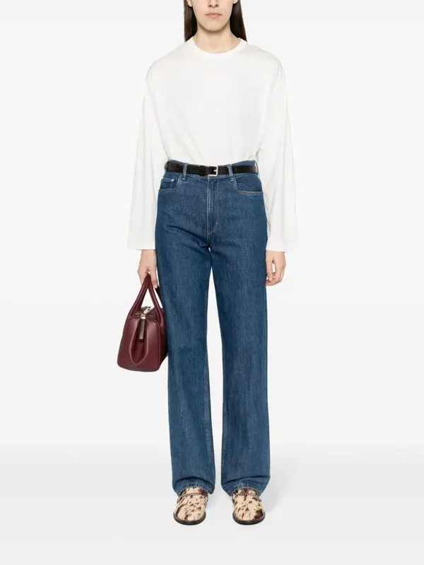 Fabiana Filippi Panelled Longsleeved T-shirt - White