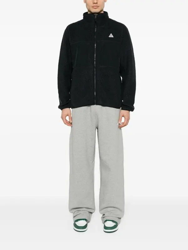 Nike Solo Swoosh Wide-leg Track Pants - Grey