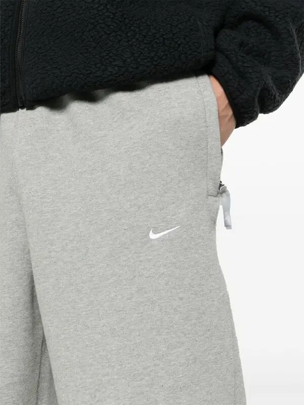 Nike Solo Swoosh Wide-leg Track Pants - Grey