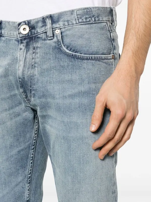 Eleventy Mid-rise Tapered-leg Jeans