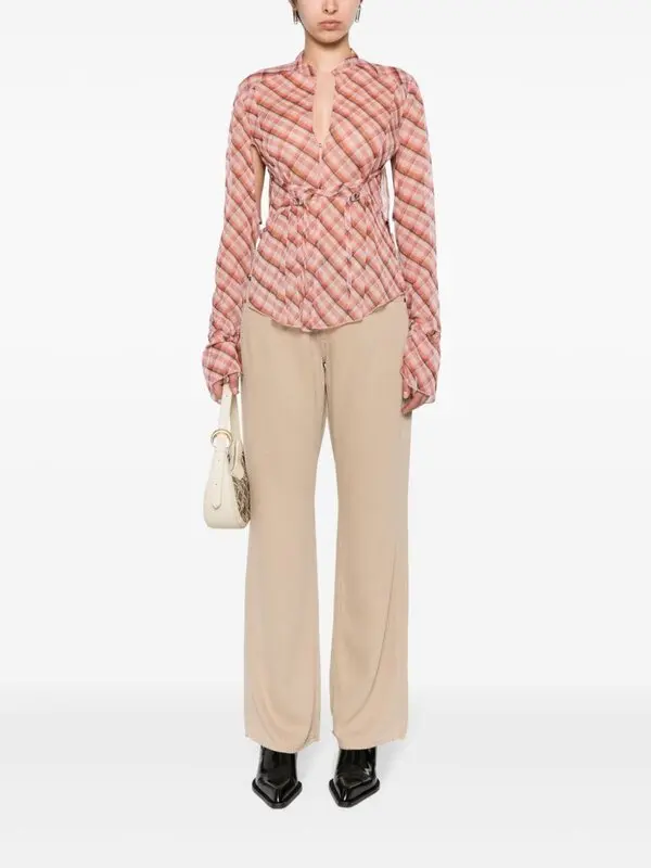 7 For All Mankind Tess High-rise Straight-leg Trousers
