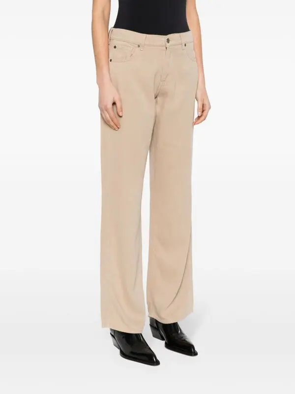7 For All Mankind Tess High-rise Straight-leg Trousers