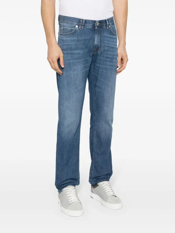 Brioni Meribel Mid-rise Straight-leg Jeans - Blue