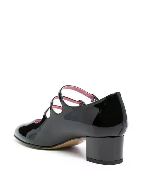 CAREL Kina 40mm Patent-leather Pumps - Black