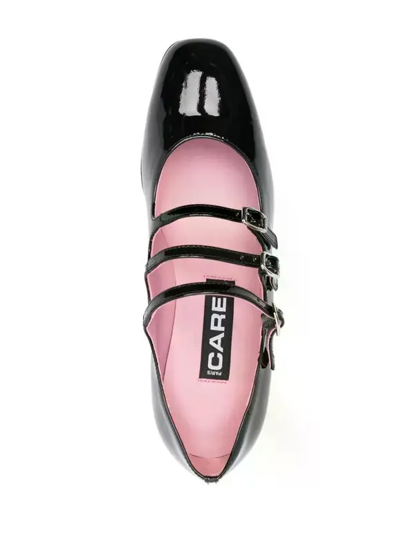 CAREL Kina 40mm Patent-leather Pumps - Black