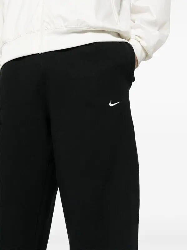 Nike Solo Swoosh Wide-leg Track Pants - Black