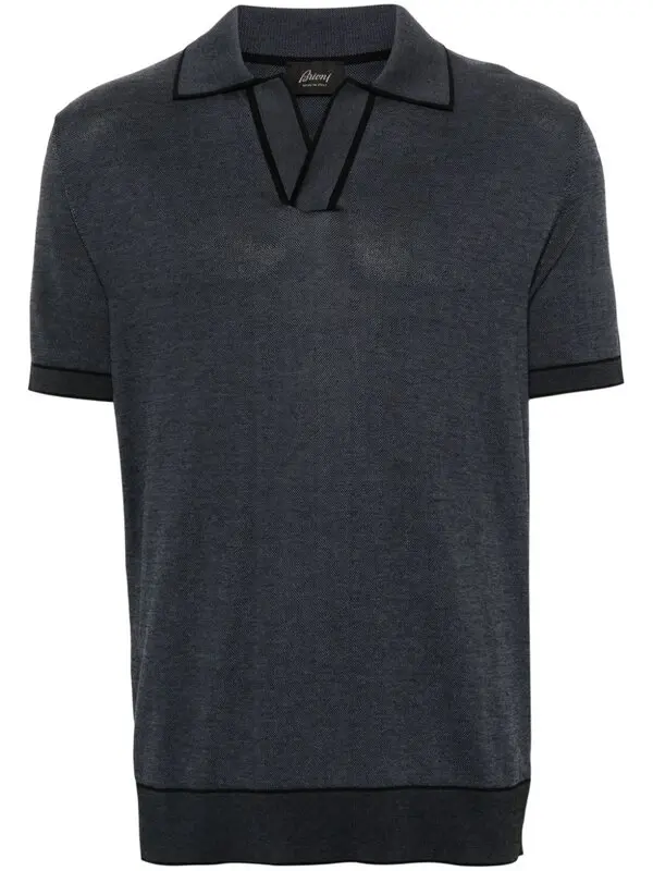 Brioni Contrasting-trim Polo Shirt