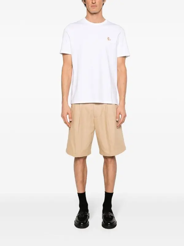 Maison Kitsuné Fox-patch Cotton T-shirt - White