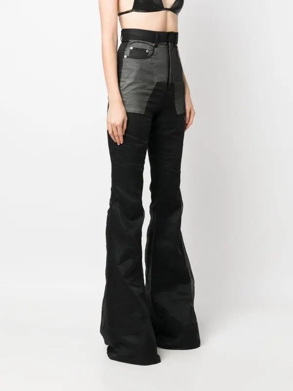 Rick Owens Bolan High-rise Bootcut Jeans