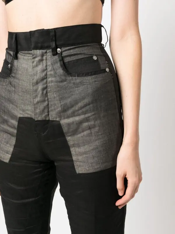 Rick Owens Bolan High-rise Bootcut Jeans