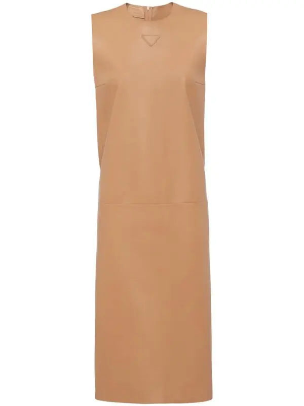 Prada Leather Shift Dress