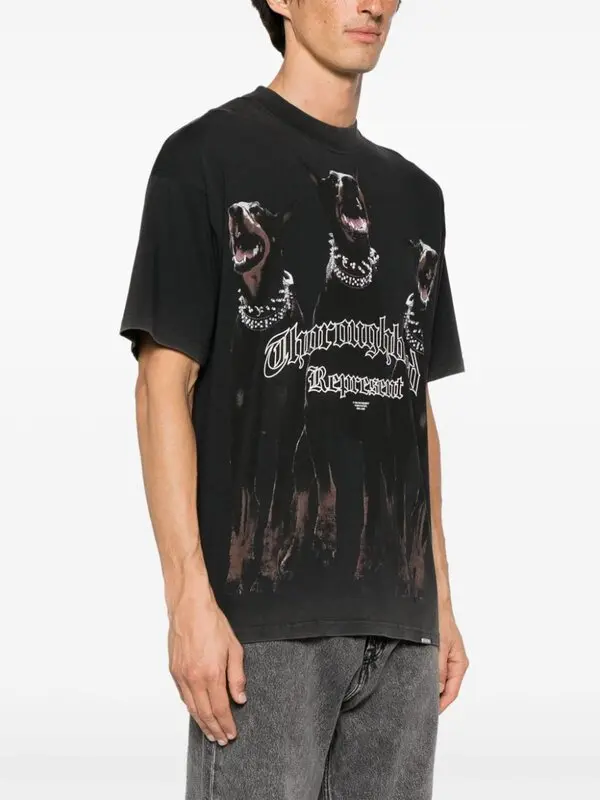 REPRESENT Thoroughbred Cotton T-shirt - Black