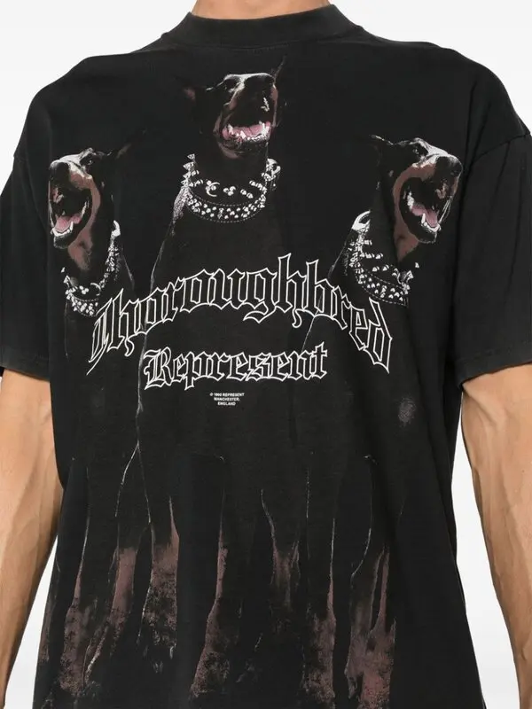 REPRESENT Thoroughbred Cotton T-shirt - Black