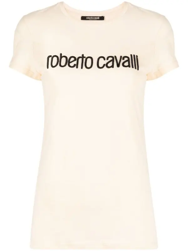 Roberto Cavalli Logo-embroidered T-shirt