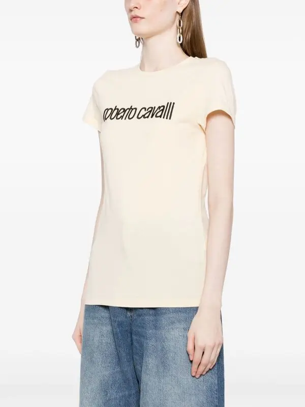 Roberto Cavalli Logo-embroidered T-shirt