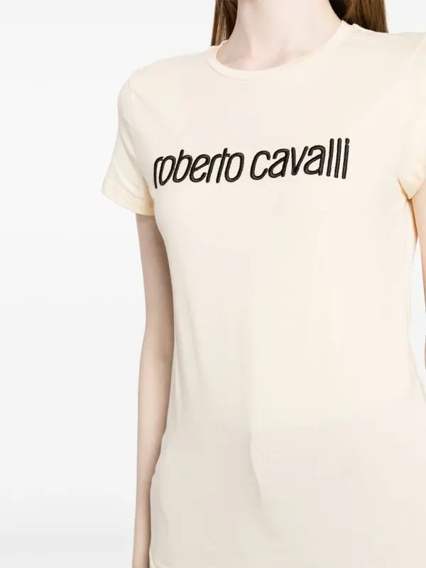 Roberto Cavalli Logo-embroidered T-shirt