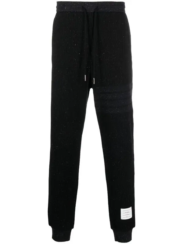 Thom Browne Flecked Knitted Track Pants