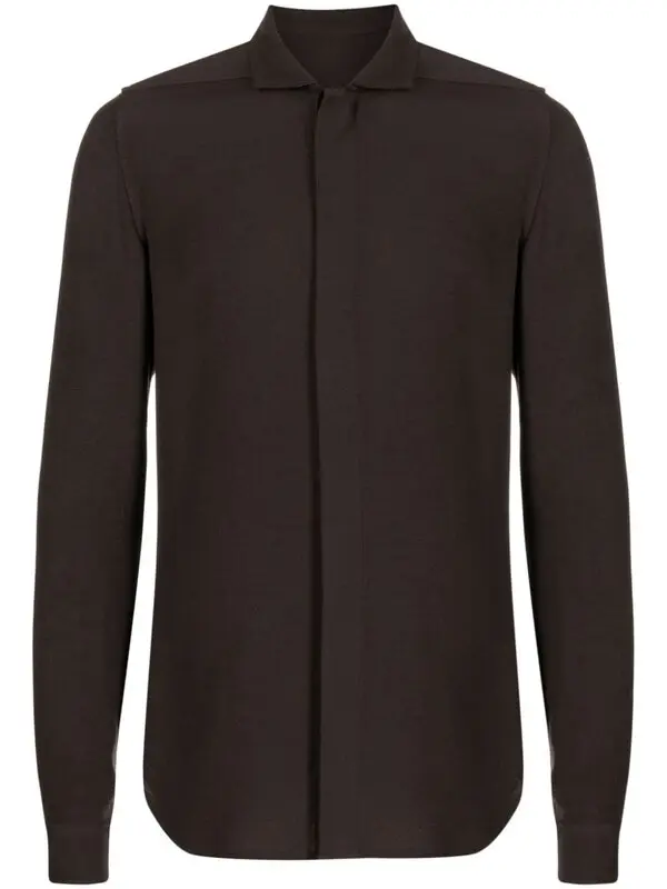 Rick Owens Plain Long-sleeve Shirt