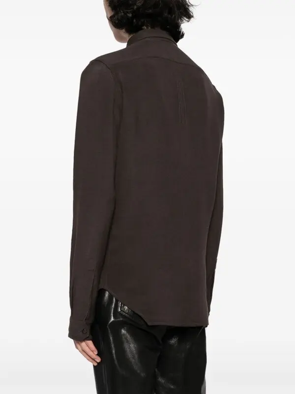 Rick Owens Plain Long-sleeve Shirt