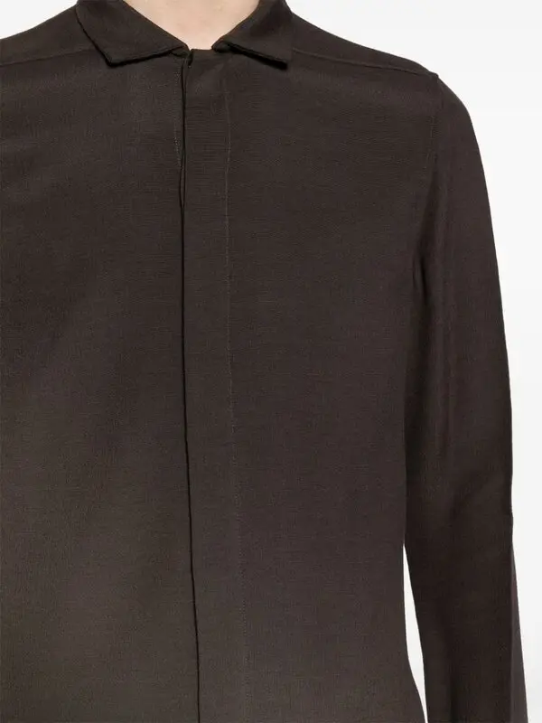 Rick Owens Plain Long-sleeve Shirt