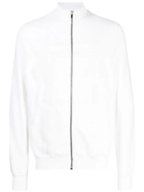 Rick Owens Logo-embossed Zip-front Cotton Jacket