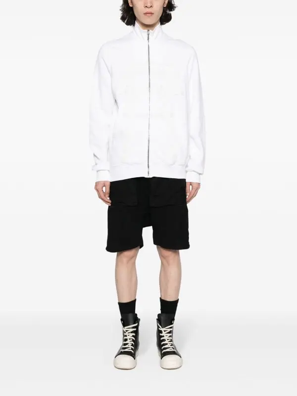 Rick Owens Logo-embossed Zip-front Cotton Jacket