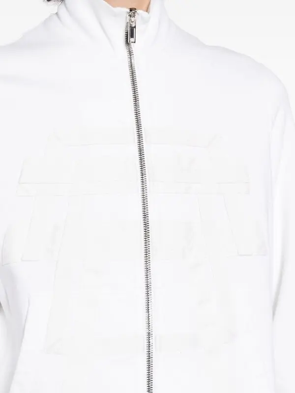 Rick Owens Logo-embossed Zip-front Cotton Jacket