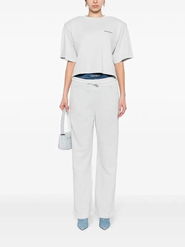 HALFBOY Layered Straight-leg Track Pants