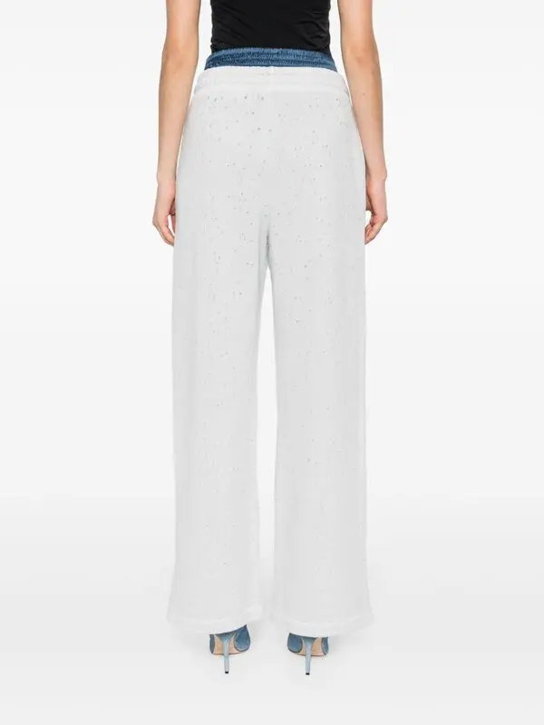 HALFBOY Layered Straight-leg Track Pants