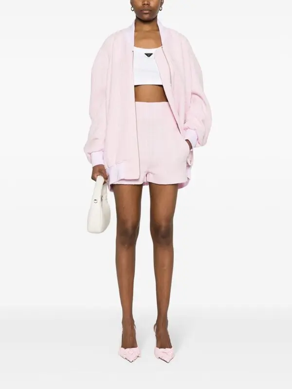ALESSANDRO VIGILANTE Bouclé Mini Shorts