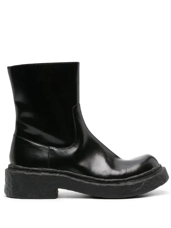 Camper Vámonos Leather Ankle Boots - Black
