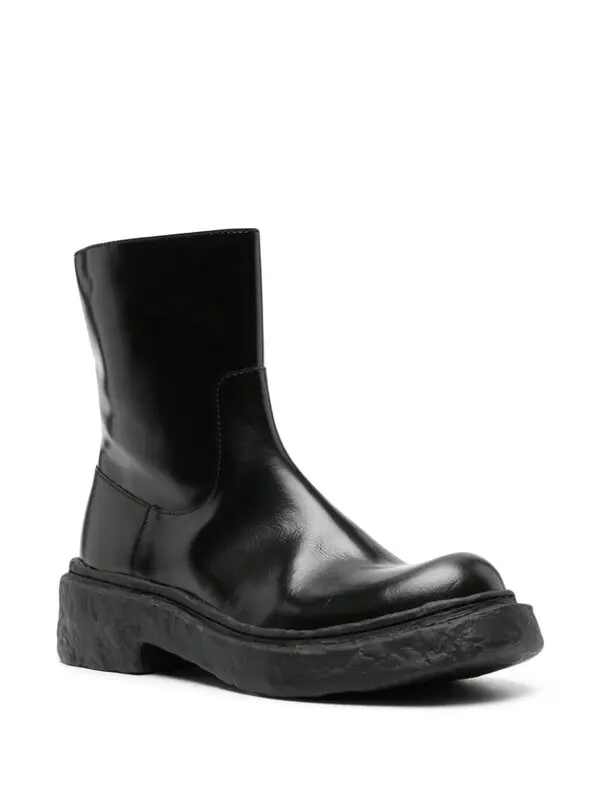 Camper Vámonos Leather Ankle Boots - Black