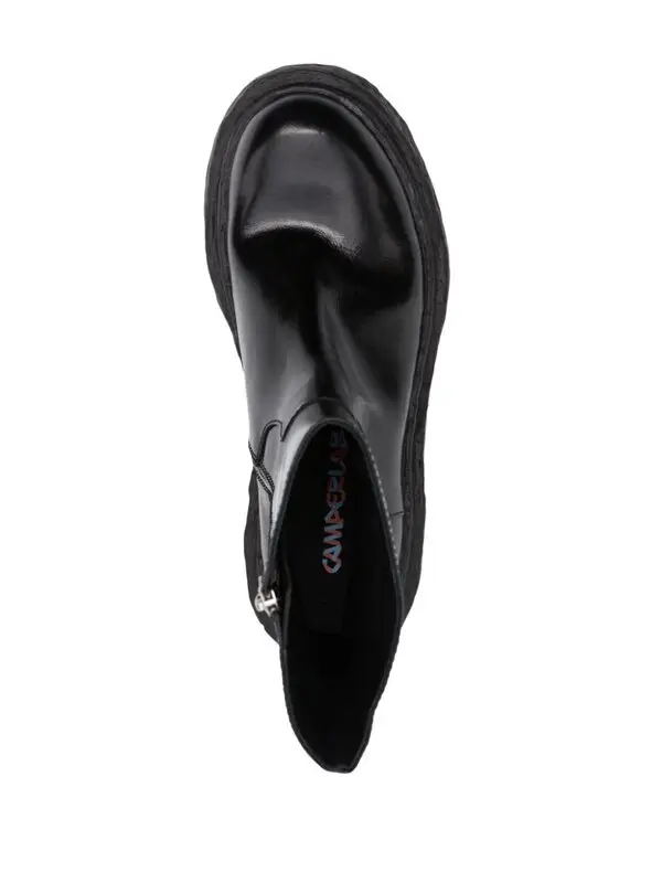 Camper Vámonos Leather Ankle Boots - Black