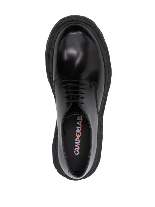 Camper Vámonos Leather Derby Shoes - Black
