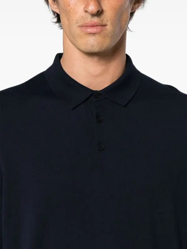 BOSS Fine-knit Polo Jumper