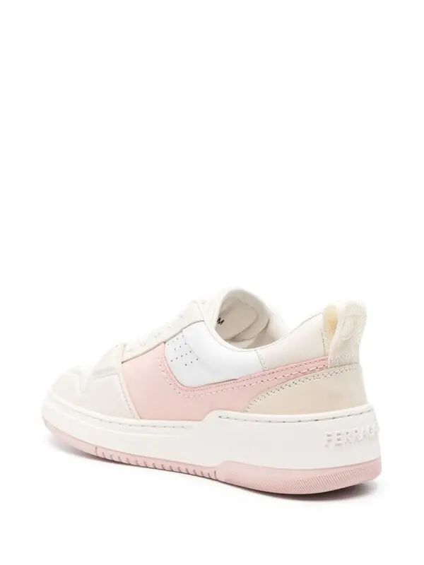 FERRAGAMO Dennis Panelled Sneakers - Pink